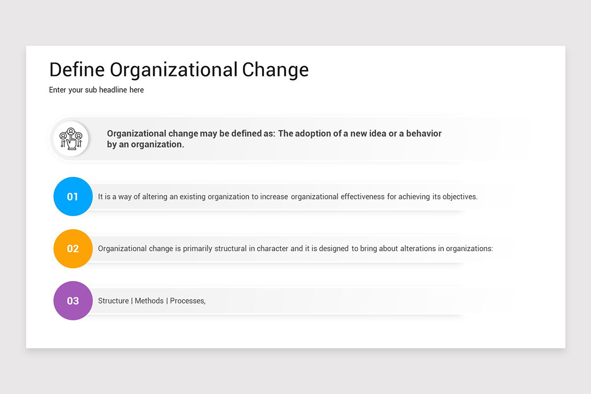 Organizational Change Management Keynote Template | Nulivo Market