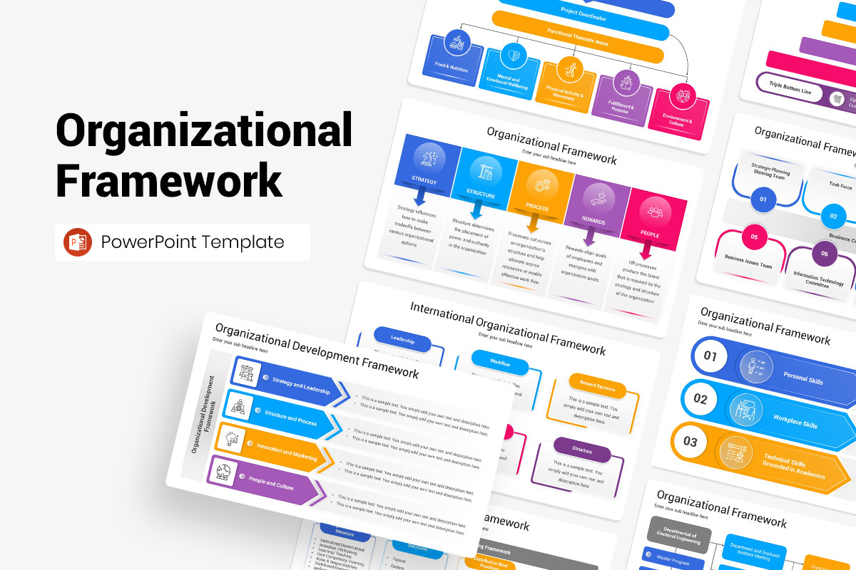 Organizational Framework PowerPoint Template | Nulivo Market