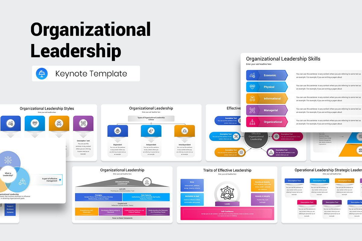 Organizational Leadership Keynote Template | Nulivo Market
