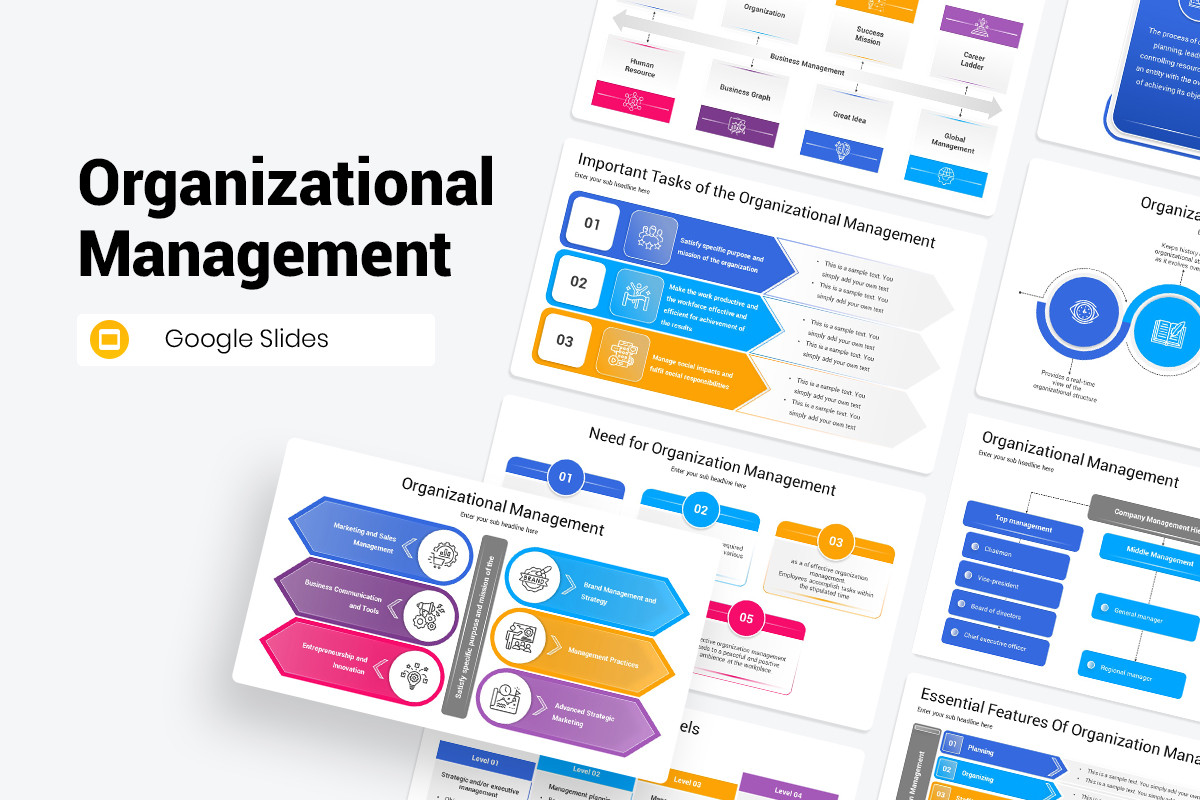 Organizational Management Google Slides Template | Nulivo Market
