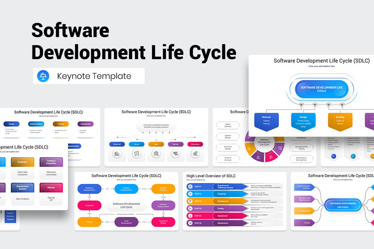 Software Development Life Cycle Keynote Template | Nulivo Market