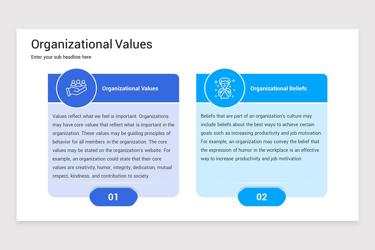 Organizational Values PowerPoint Template | Nulivo Market