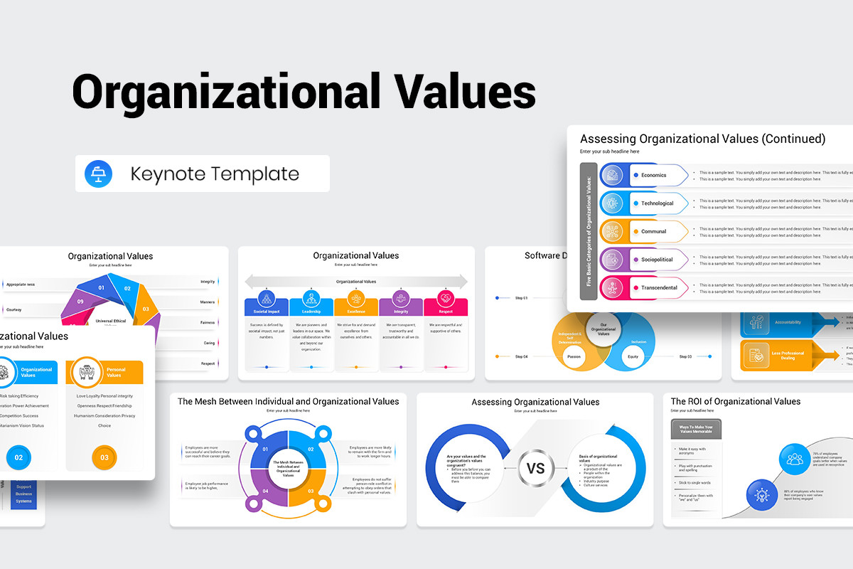Organizational Values Keynote Template | Nulivo Market