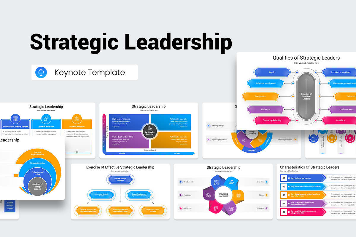 Strategic Leadership Keynote Template | Nulivo Market
