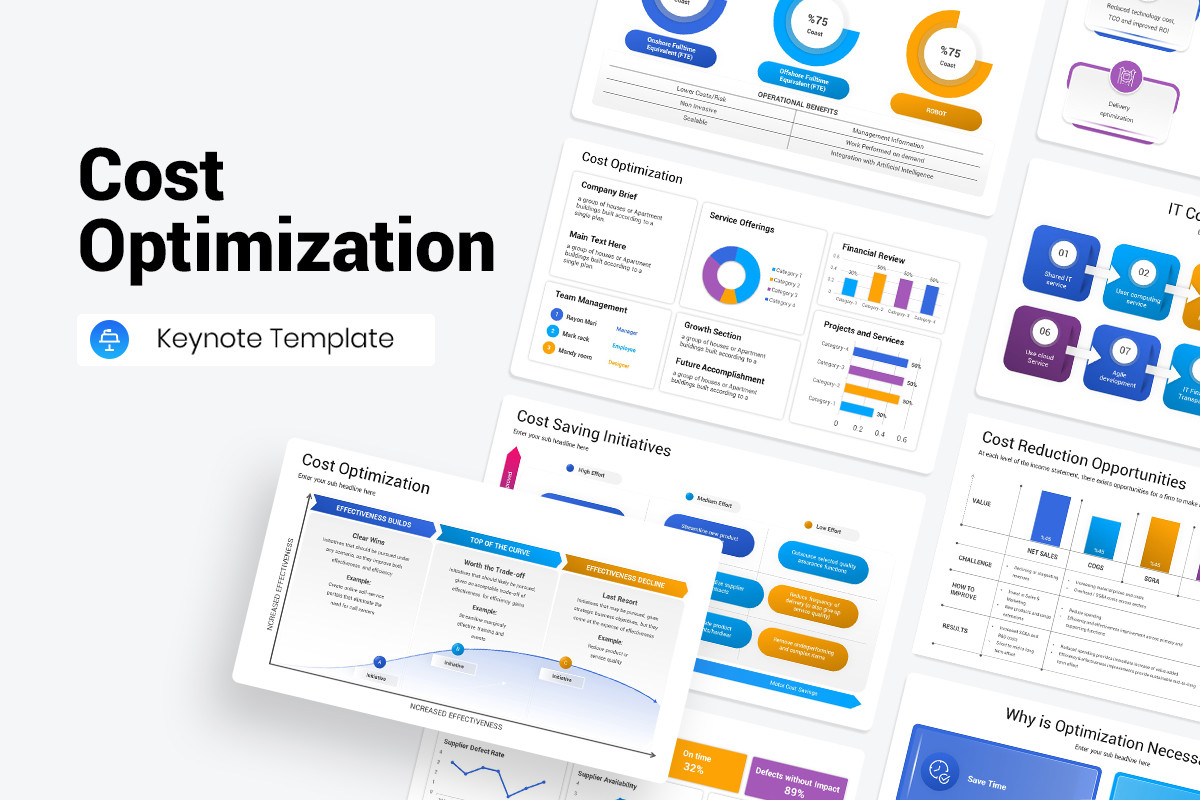 Cost Optimization Keynote Template | Nulivo Market