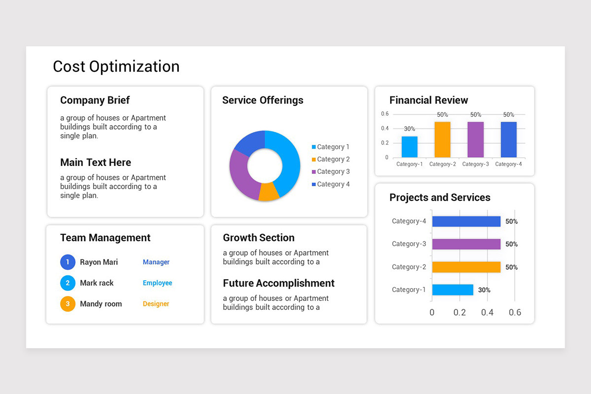 Cost Optimization Keynote Template | Nulivo Market