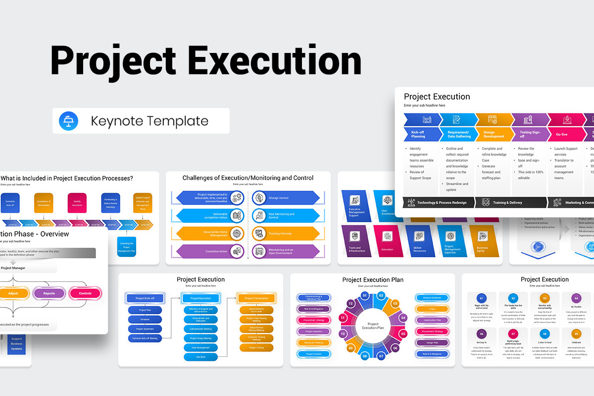 Project Execution Keynote Template | Nulivo Market