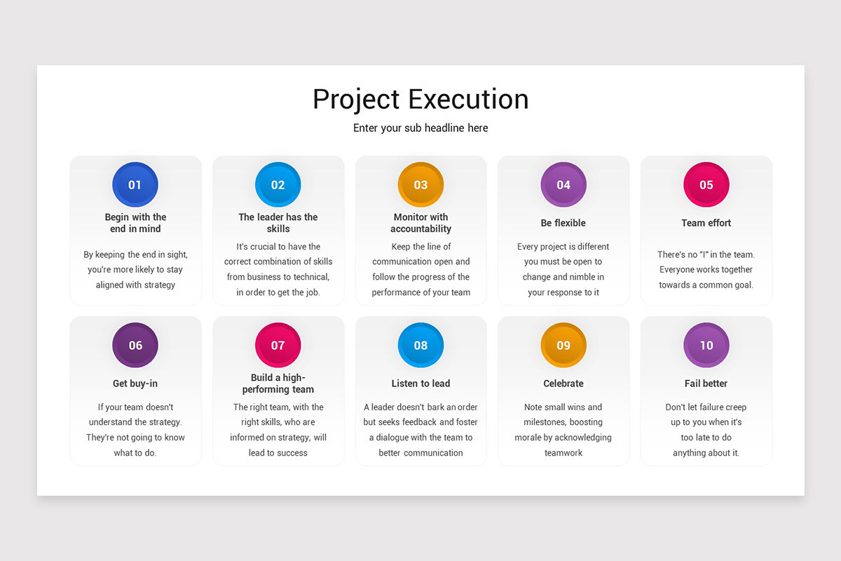 Project Execution Keynote Template | Nulivo Market