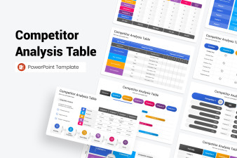 Competitor Analysis Table PowerPoint Template | Nulivo Market