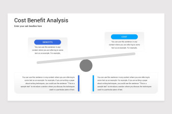 Cost Benefit Analysis PowerPoint Template | Nulivo Market