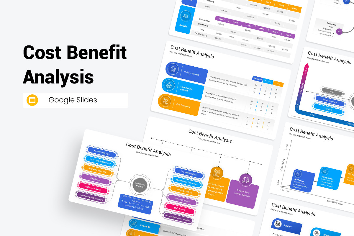 Cost Benefit Analysis Google Slides Template | Nulivo Market