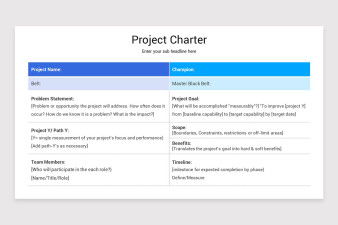 Project Charter Google Slides Template | Nulivo Market