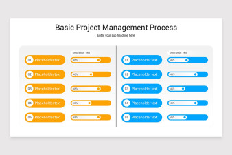 Basic Project Management Process PowerPoint Template | Nulivo Market