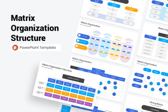 Matrix Organization Structure PowerPoint Template | Nulivo Market