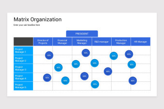 Matrix Organization Structure Google Slides Template | Nulivo Market