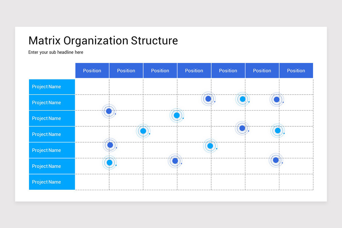 Matrix Organization Structure Keynote Template | Nulivo Market