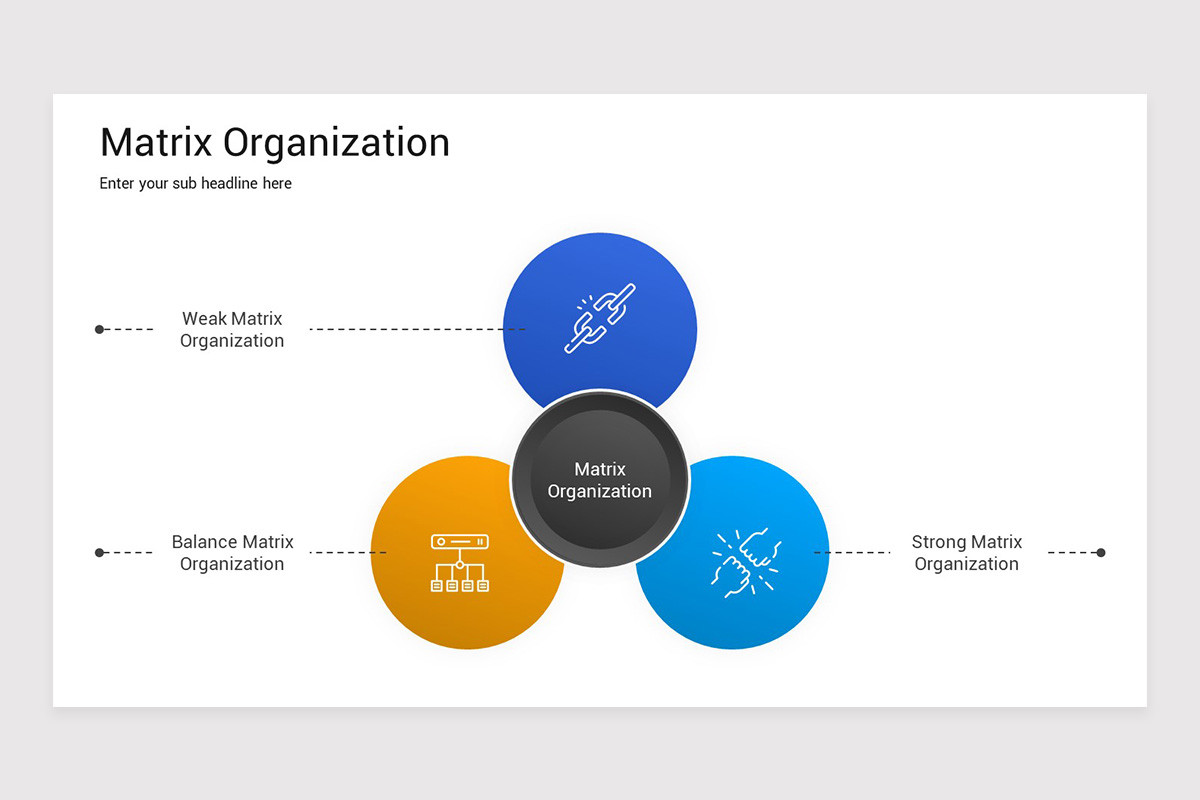 Matrix Organization Structure Keynote Template | Nulivo Market