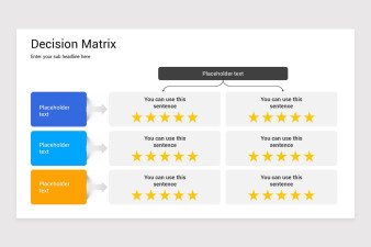 Decision Matrix PowerPoint Template | Nulivo Market