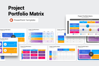 Project Portfolio Matrix PowerPoint Template | Nulivo Market