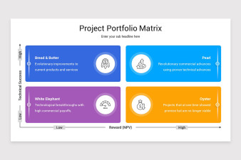Project Portfolio Matrix Google Slides Template | Nulivo Market