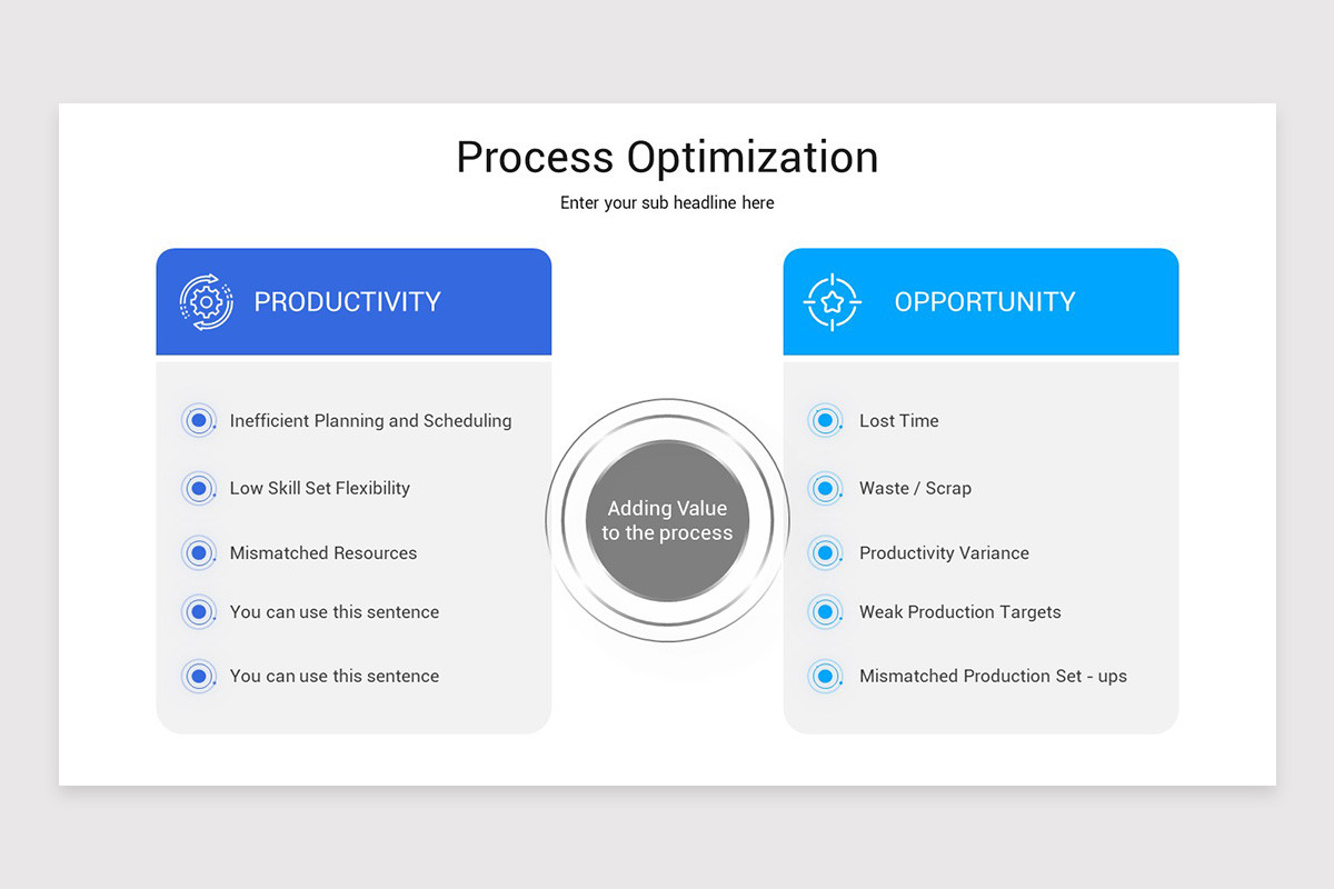 Process Optimization PowerPoint Template | Nulivo Market