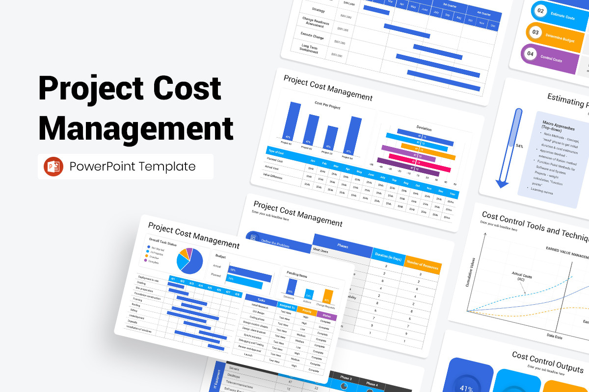 Project Cost Management PowerPoint Template | Nulivo Market Project Cost Management PowerPoint Template | Nulivo Market