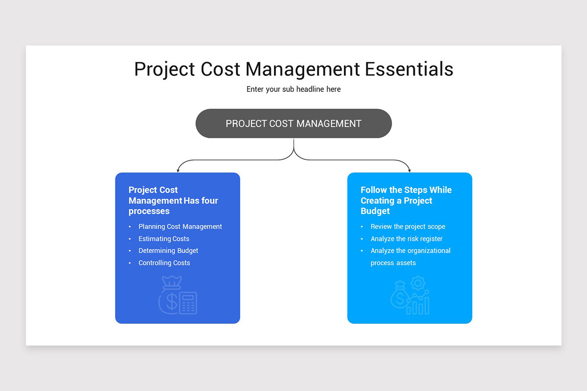 Project Cost Management Keynote Template | Nulivo Market