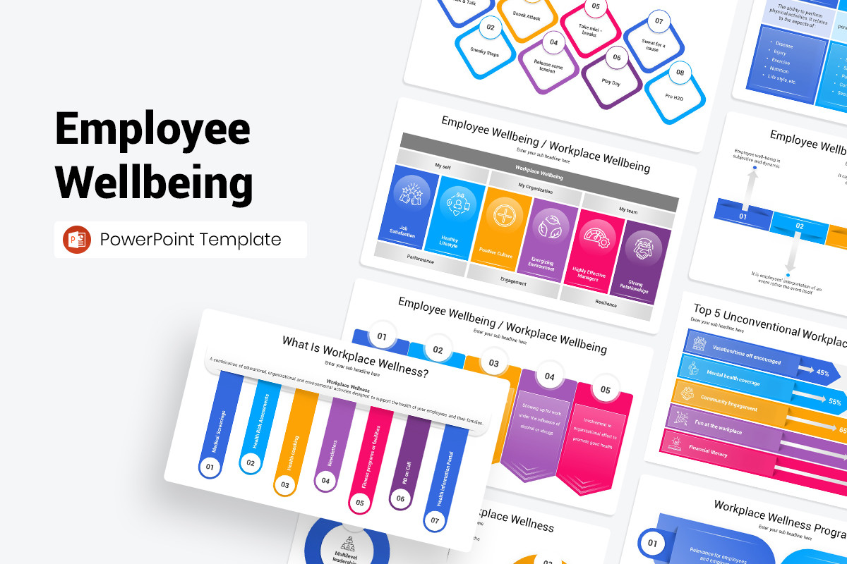 Employee Wellbeing PowerPoint Template | Nulivo Market