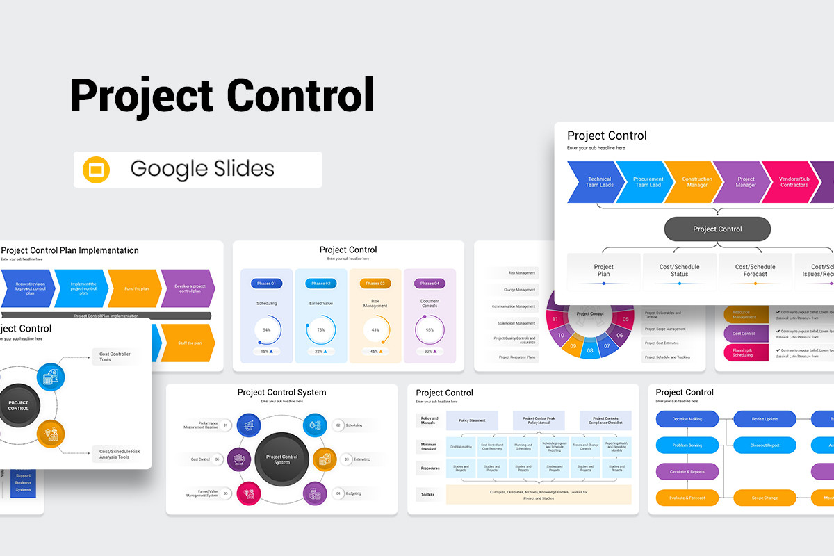 Project Control Google Slides Template | Nulivo Market