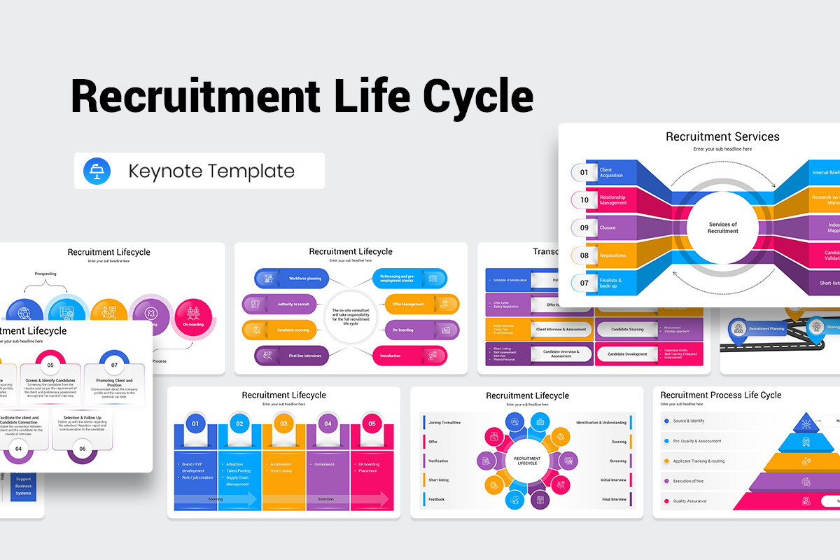 Recruitment Life Cycle Keynote Template | Nulivo Market