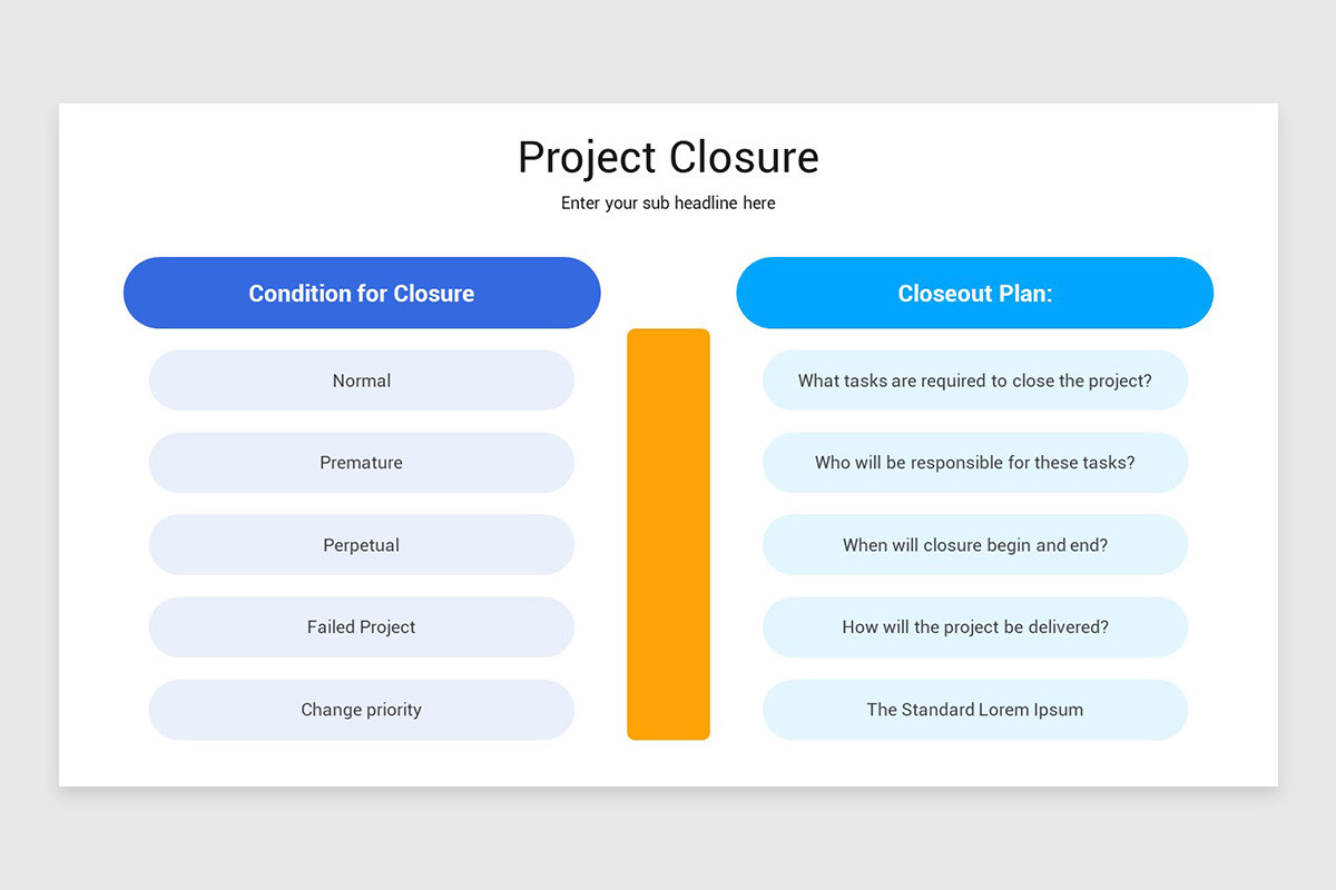 Project Closure Google Slides Template | Nulivo Market