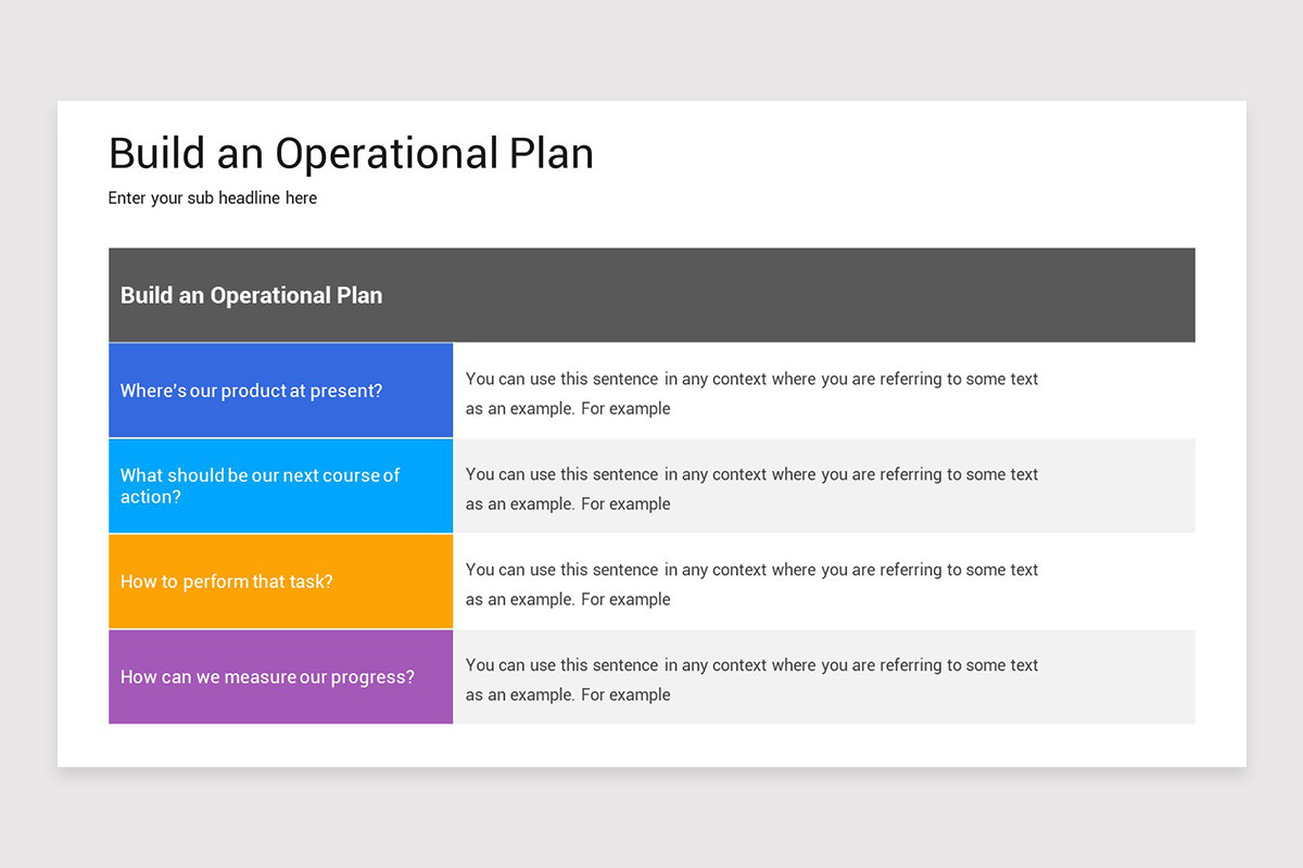 Operational Plan Google Slides Template | Nulivo Market
