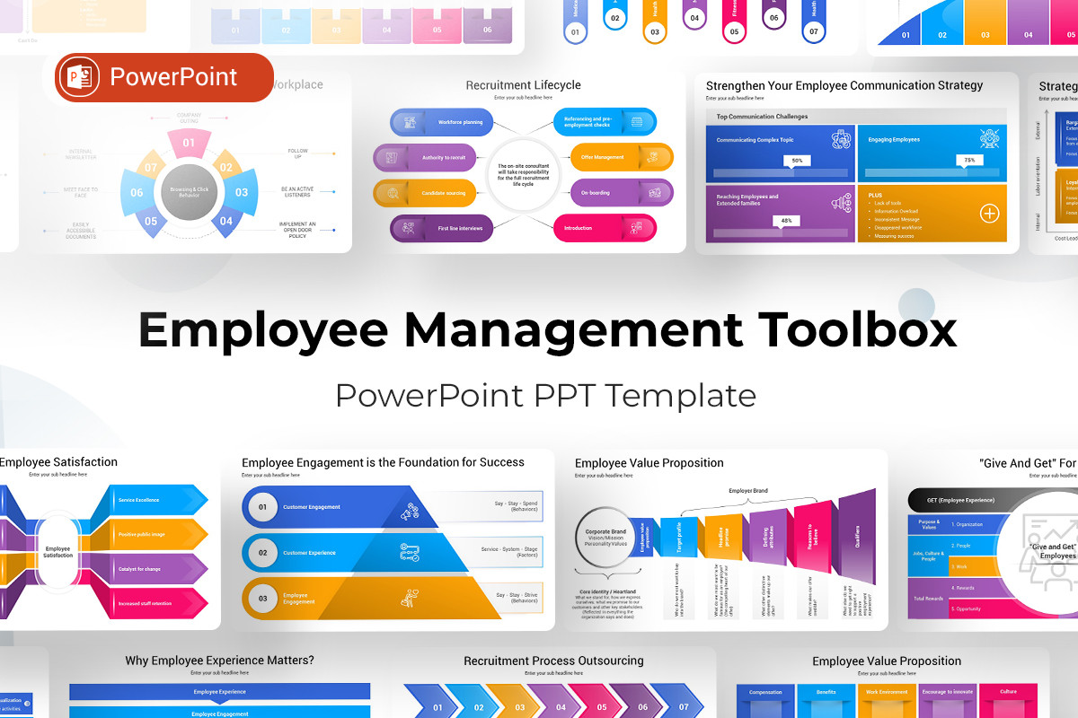 Employee Management Toolbox PowerPoint Template | Nulivo Market