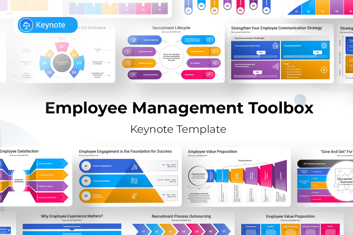 Employee Management Toolbox Keynote Template | Nulivo Market