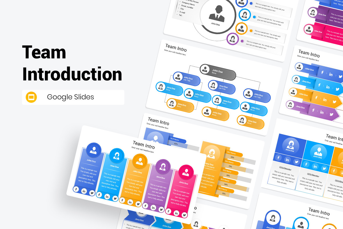 Team Introduction Google Slides Template | Nulivo Market