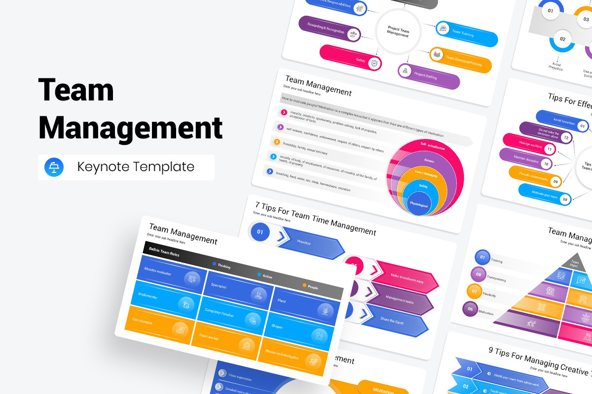 Team Management Keynote Template | Nulivo Market