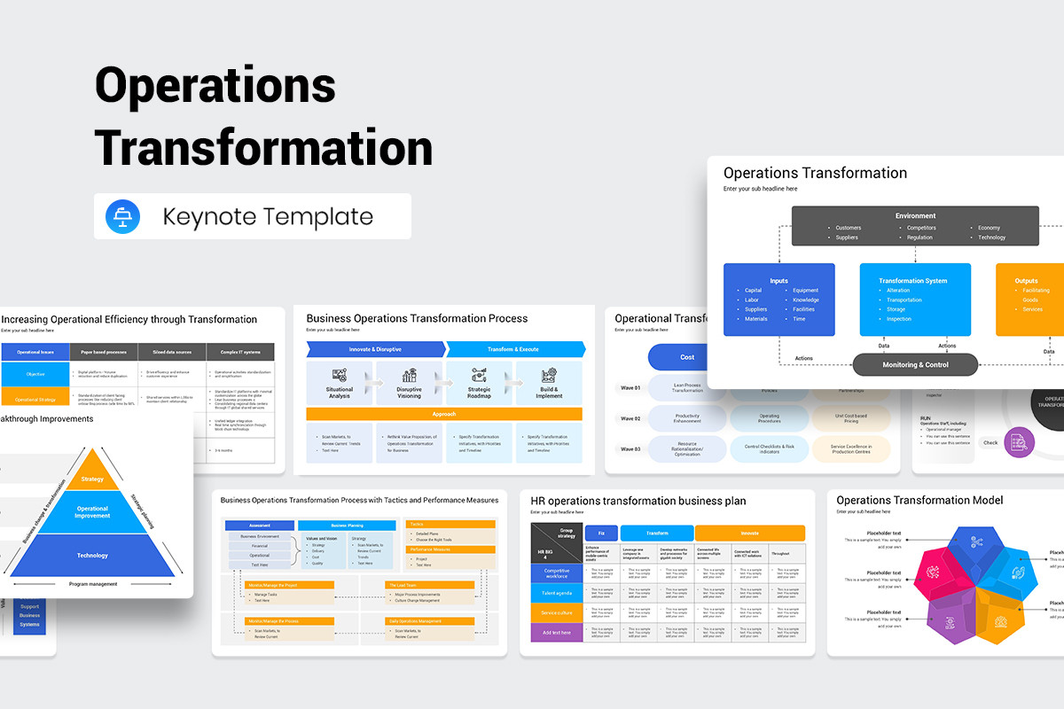 Operations Transformation Keynote Template | Nulivo Market