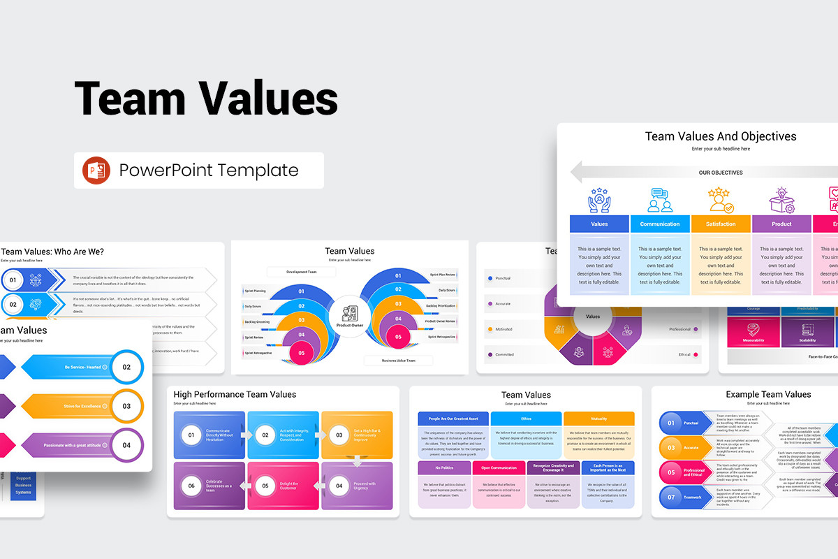 Team Values PowerPoint Template | Nulivo Market
