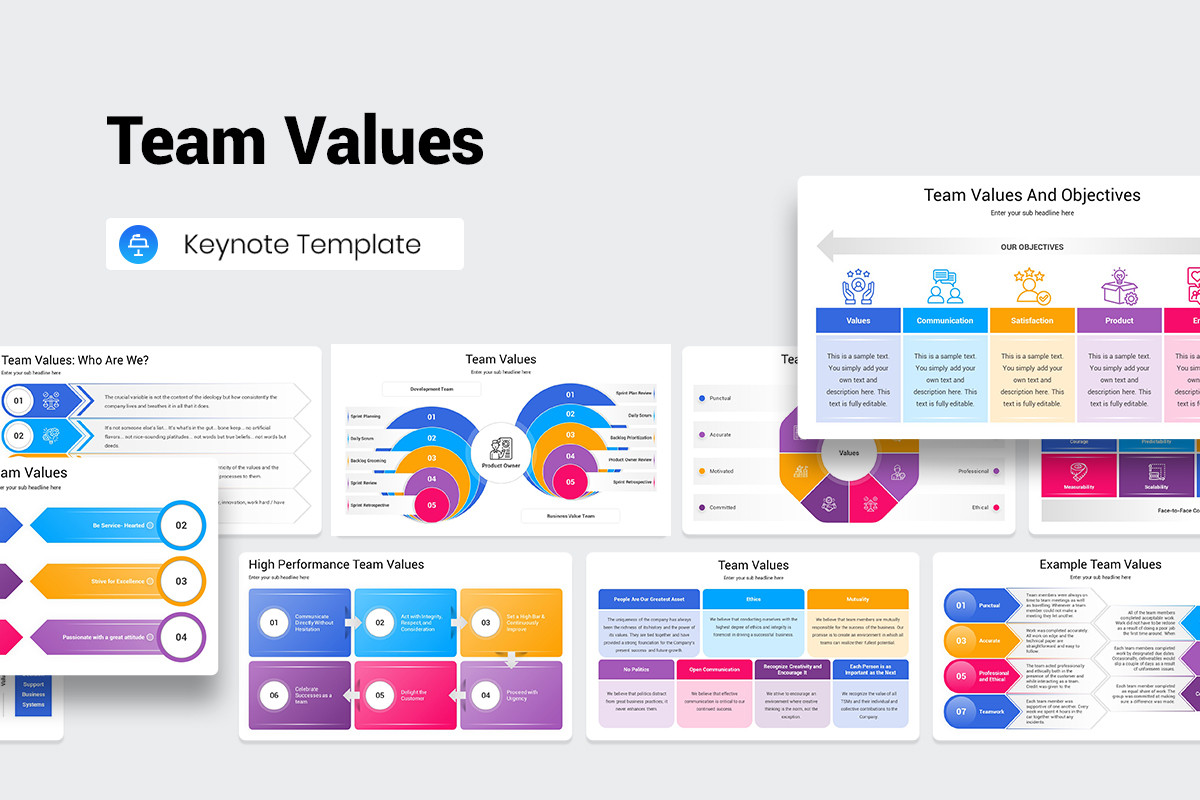 Team Values Keynote Template | Nulivo Market
