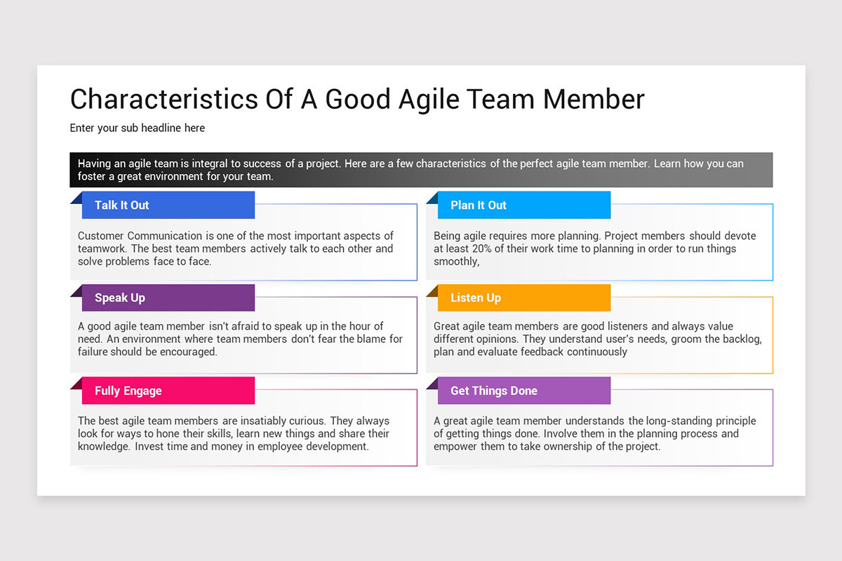 Agile Team Keynote Template | Nulivo Market