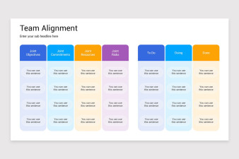 Team Alignment PowerPoint Template | Nulivo Market