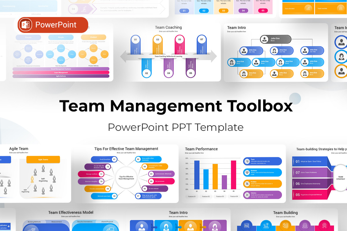 Team Management Toolbox PowerPoint Template | Nulivo Market