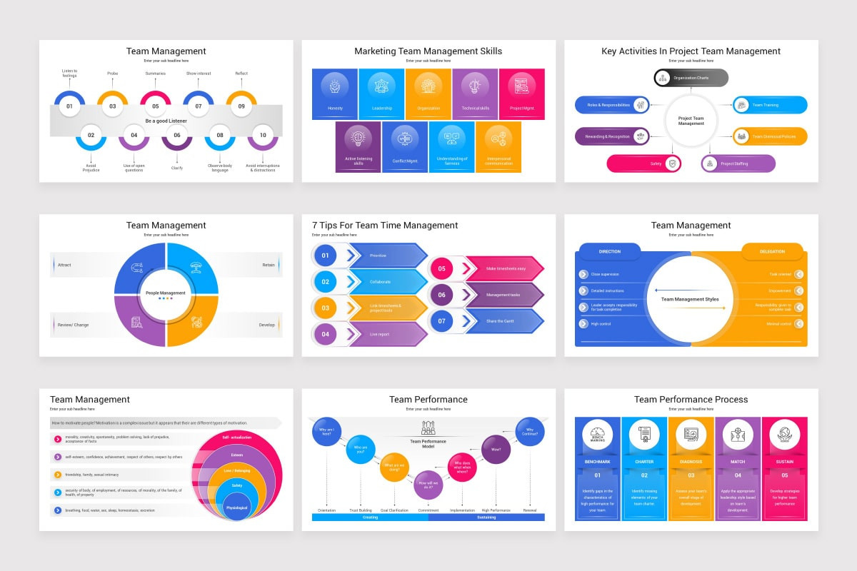 Team Management Toolbox PowerPoint Template | Nulivo Market