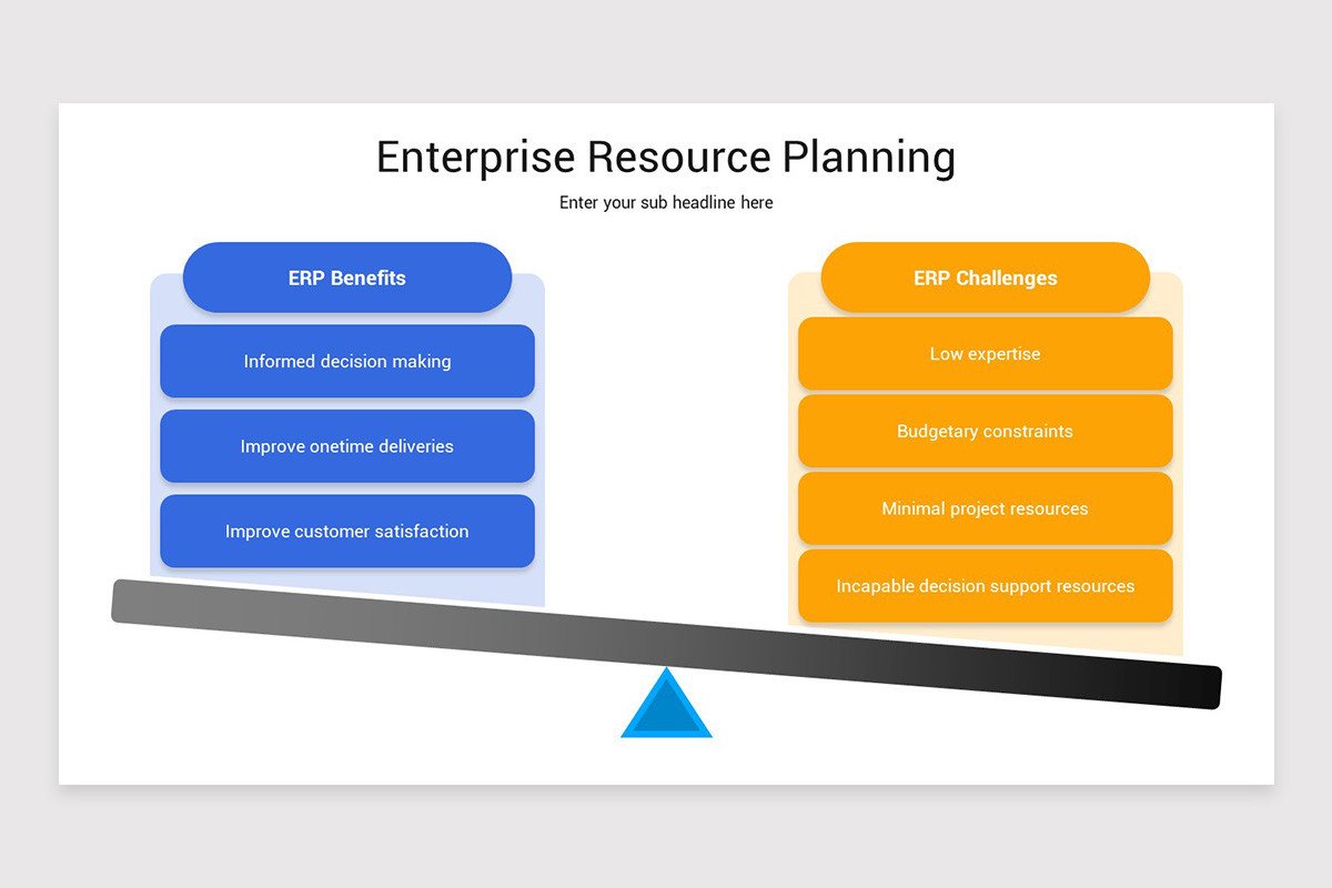 Enterprise Resource Planning Keynote Template | Nulivo Market