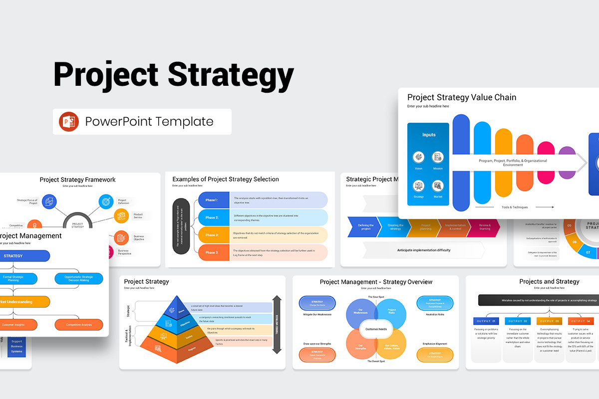 Project Strategy PowerPoint Template | Nulivo Market