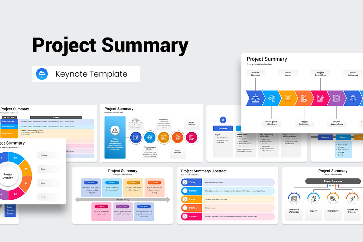 Project Summary Keynote Template | Nulivo Market