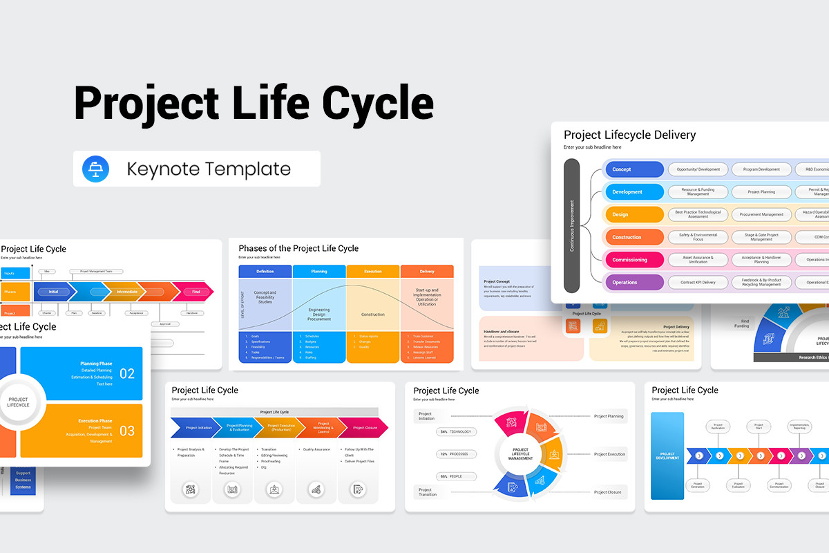 Project Life Cycle Keynote Template | Nulivo Market