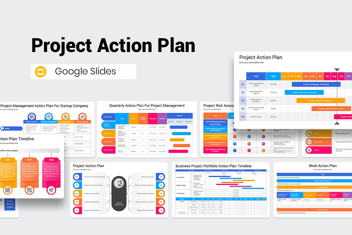 Project Action Plan Google Slides Template | Nulivo Market