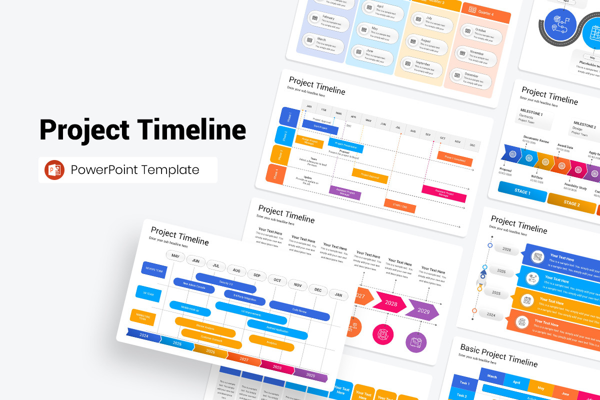Project Timeline PowerPoint Template | Nulivo Market