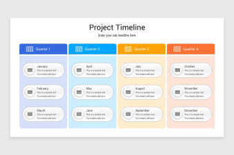 Project Timeline PowerPoint Template | Nulivo Market